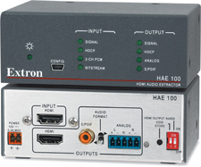 Extron Now Shipping HDMI Audio De-Embedder | Extron