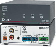 Extron MPA 401-100V ENERGY STAR® Qualified Power Amplifier Now Shipping | Extron