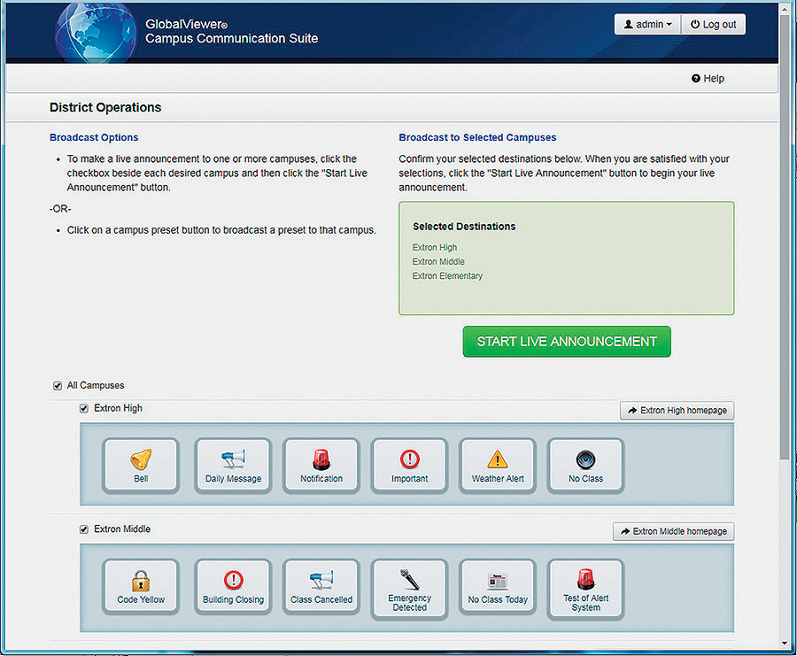 GlobalViewer Campus Communication Suite - Software | Extron