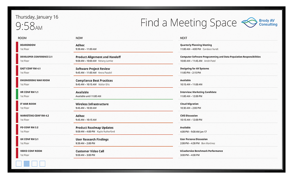 TLSI 201 - Room Scheduling | Extron