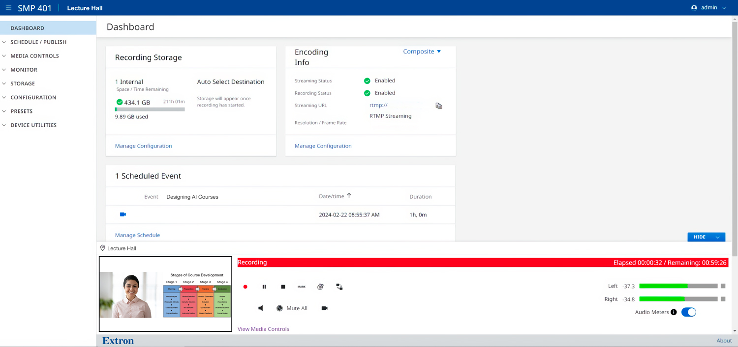 SMP 401 - Streaming AV Products | Extron