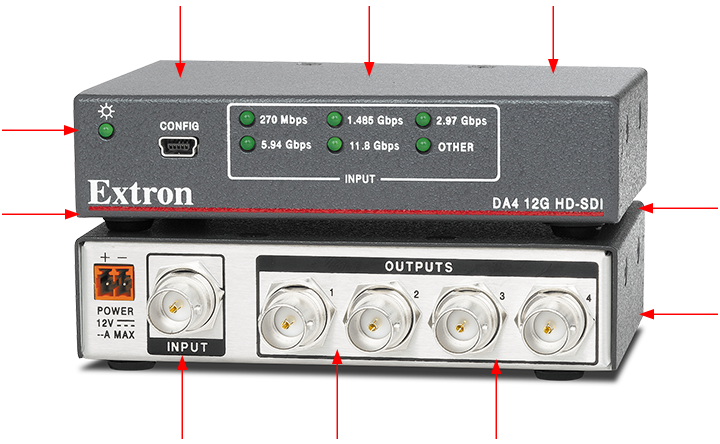 DA4 12G HD-SDI | Extron